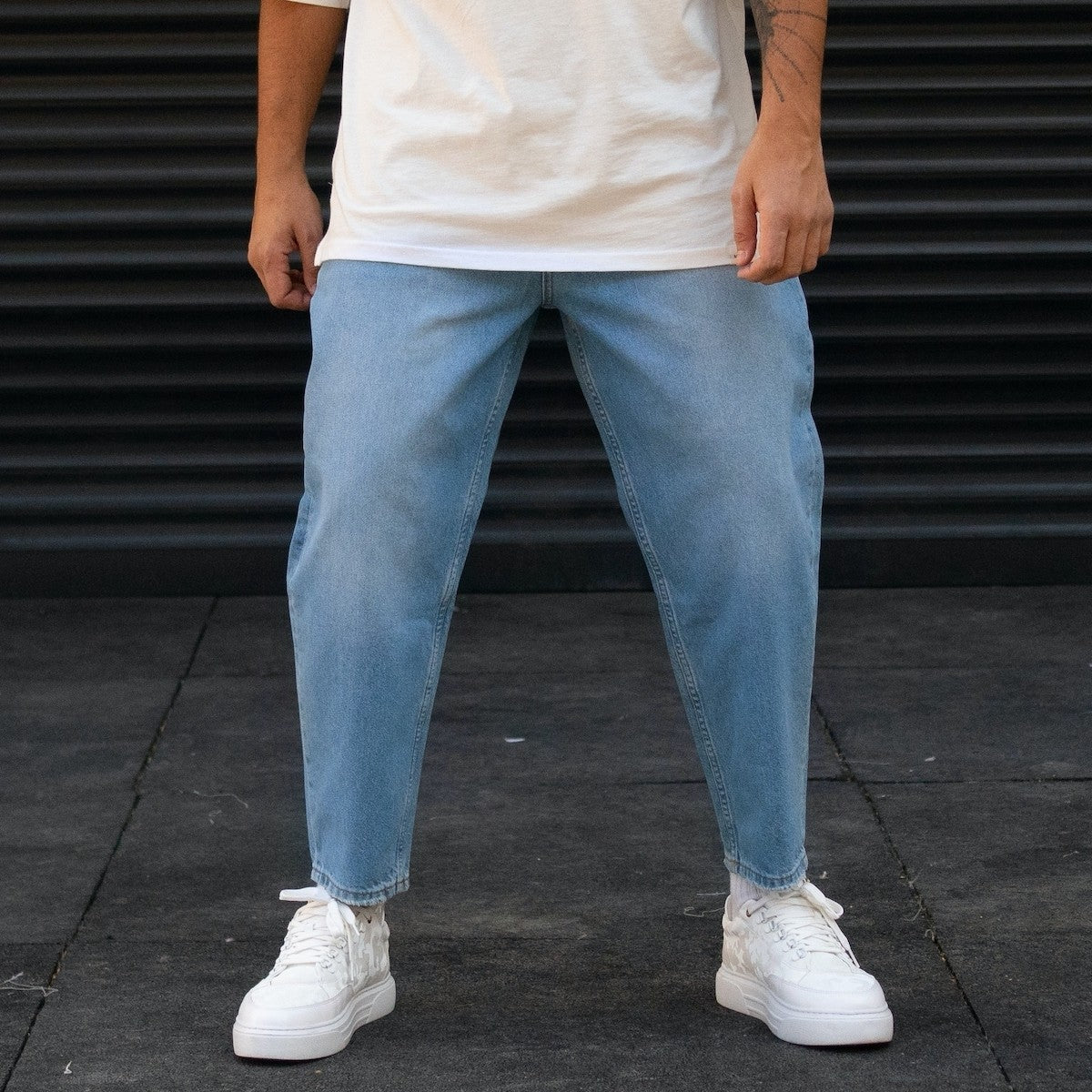 Men s Baggy Jeans Stoned Light Blue Men s Baggy Jeans Stoned Light Blue