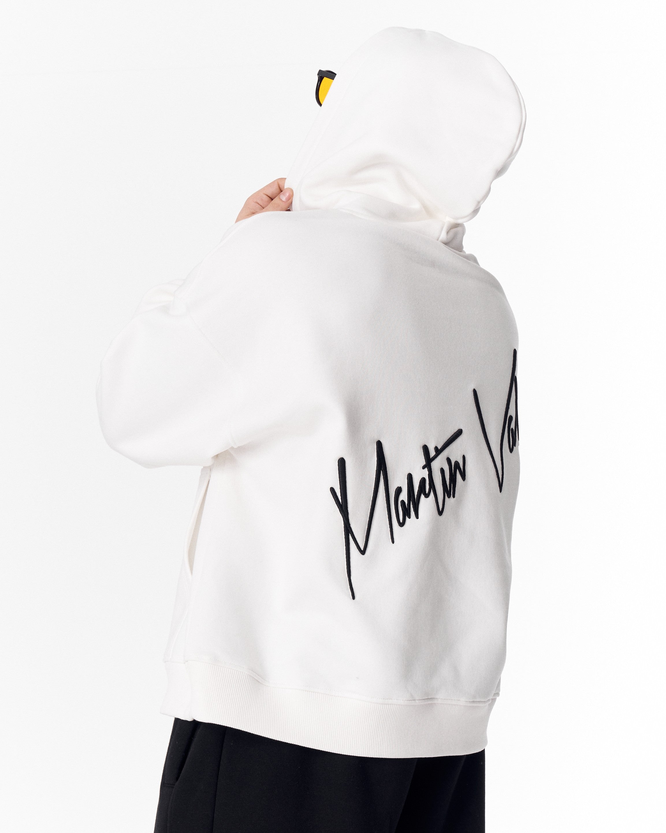 Moletom Oversized Branco com Bordado nas Costas | MV